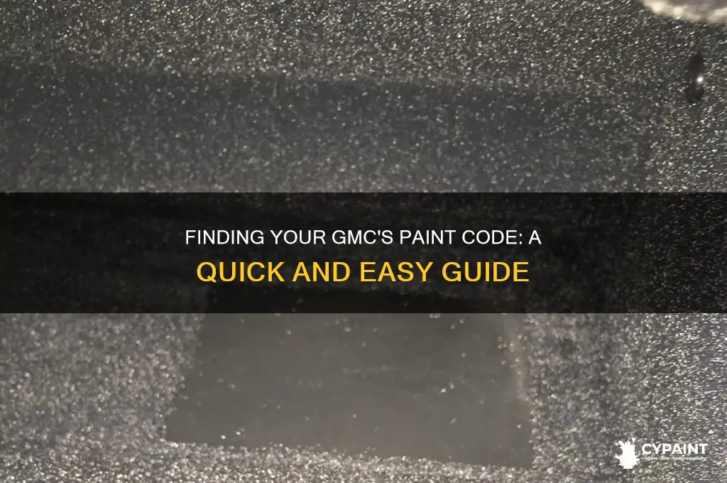 Finding Your Gmc's Paint Code: A Quick And Easy Guide | CyPaint