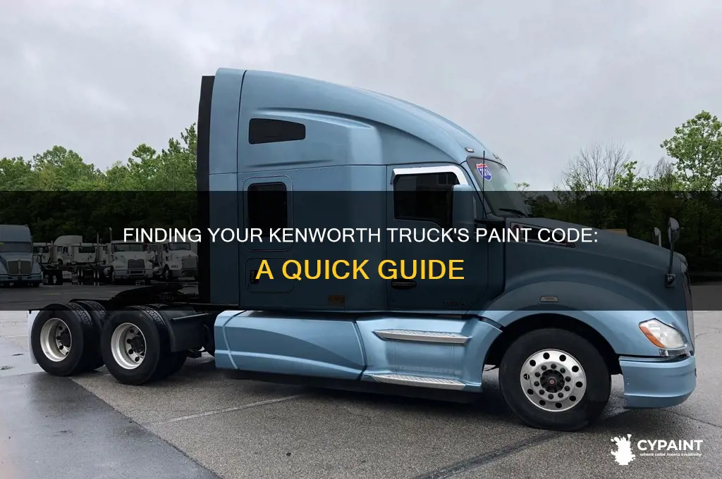 Finding Your Kenworth Truck's Paint Code: A Quick Guide | CyPaint