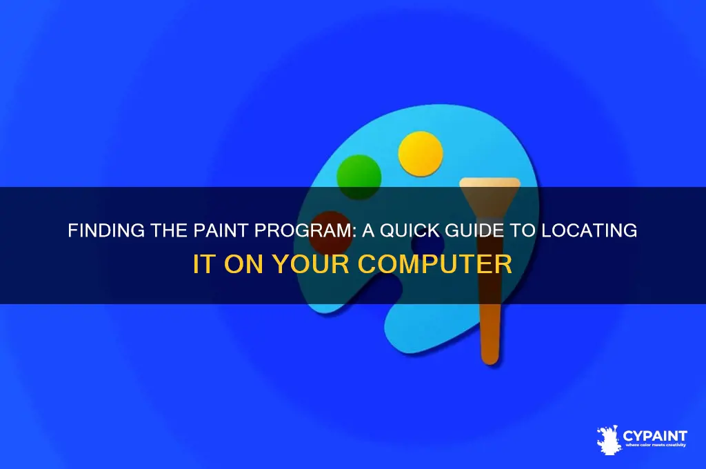 Finding The Paint Program: A Quick Guide To Locating It On Your ...