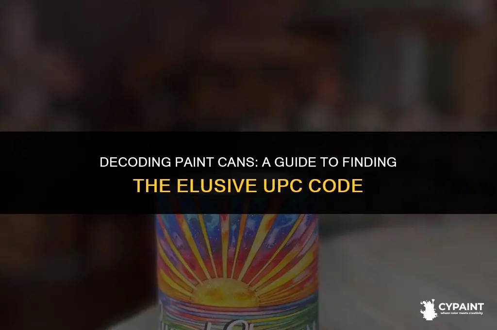 Decoding Paint Cans: A Guide To Finding The Elusive Upc Code | CyPaint