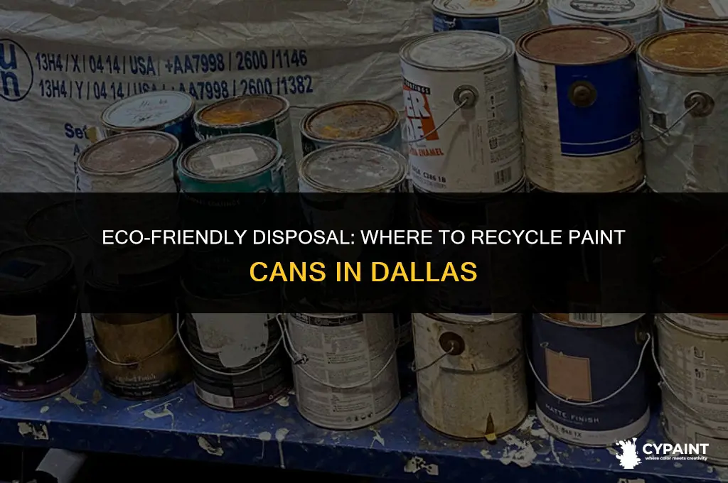 Eco-Friendly Disposal: Where To Recycle Paint Cans In Dallas | CyPaint