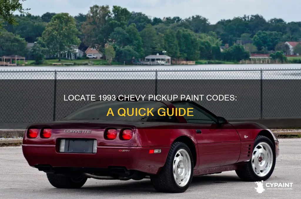 Locate 1993 Chevy Pickup Paint Codes: A Quick Guide | CyPaint