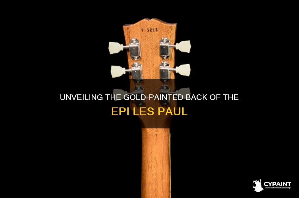 Unveiling The Gold-Painted Back Of The Epi Les Paul | CyPaint