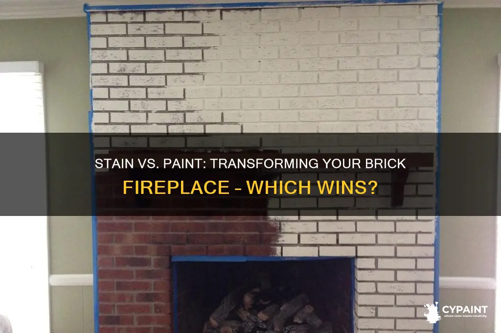 Stain Vs. Paint: Transforming Your Brick Fireplace – Which Wins? | CyPaint