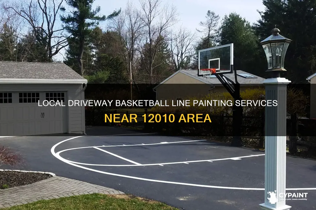Local Driveway Basketball Line Painting Services Near 12010 Area | CyPaint