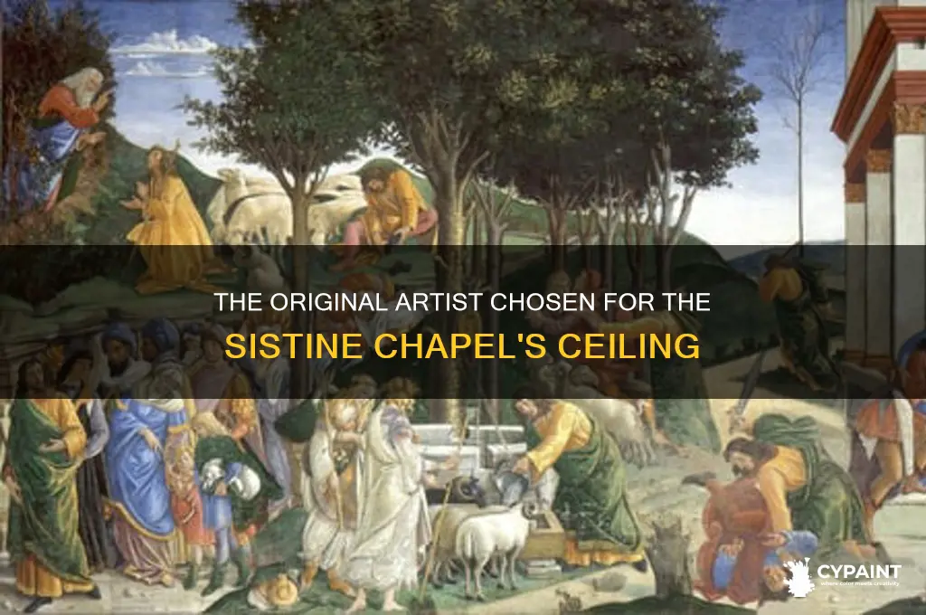 The Original Artist Chosen For The Sistine Chapel's Ceiling | CyPaint