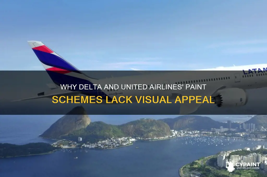 Why Delta And United Airlines' Paint Schemes Lack Visual Appeal | CyPaint