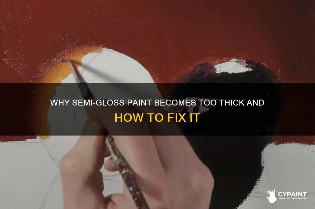 Why Semi-Gloss Paint Becomes Too Thick And How To Fix It | CyPaint