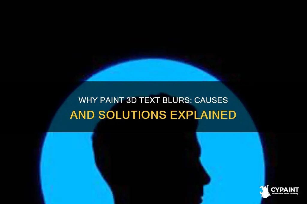 Why Paint 3D Text Blurs: Causes And Solutions Explained | CyPaint