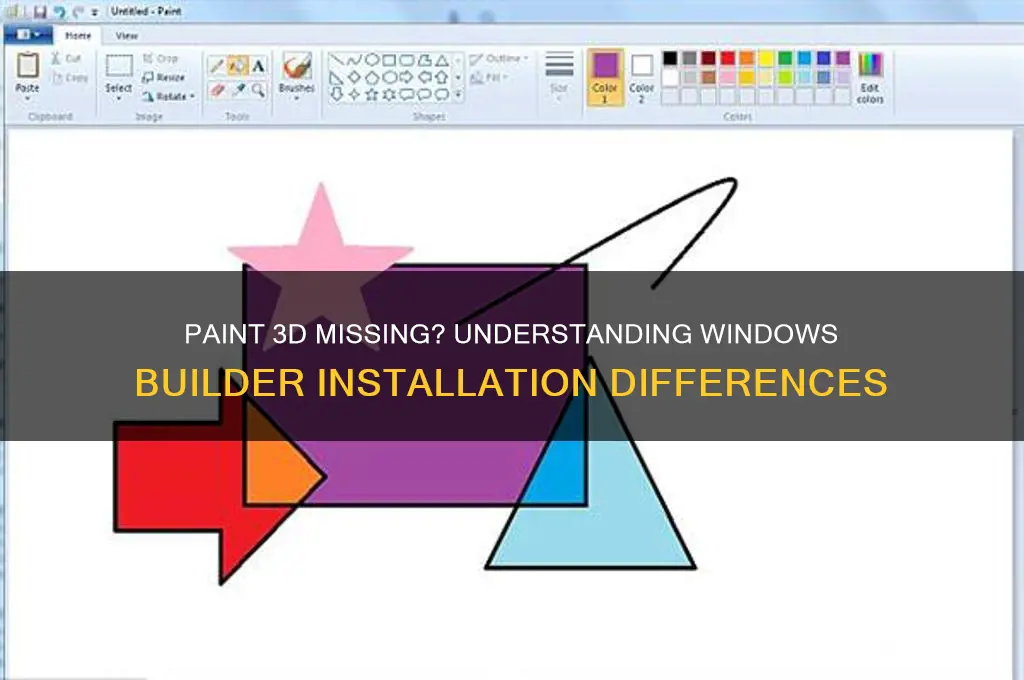 Paint 3D Missing? Understanding Windows Builder Installation ...